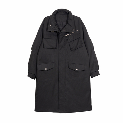 Hualun羽绒大衣中长款90白鸭绒