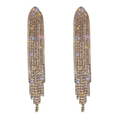 满钻几何三角欧美时尚网红银针