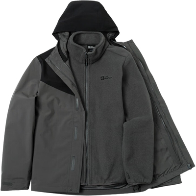 Jack wolfskin/狼爪正品三合一男士连帽冲锋衣A62276-6945