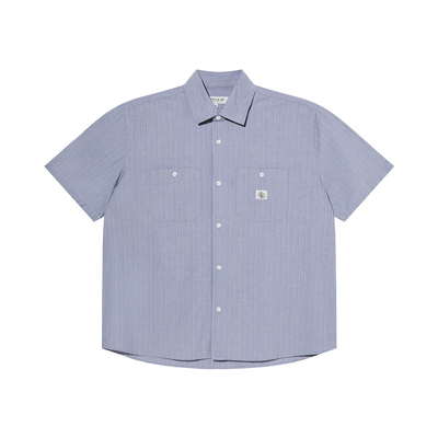 LastResortAB短袖休闲条纹衬衫