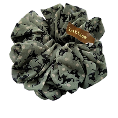 外单雪纺动物布肠圈lattice发圈