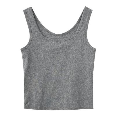 弹力棉纯色吊带休闲背心