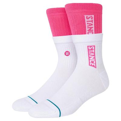 stance双罗口拼接撞色专业中筒袜