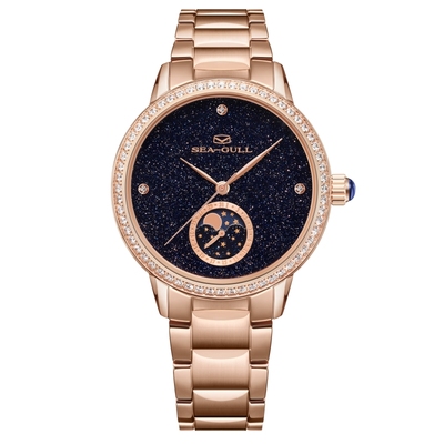 海鸥奢华月相自动机械多功能女表