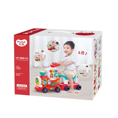 汇乐礼盒大号牙胶玩具新生手摇铃