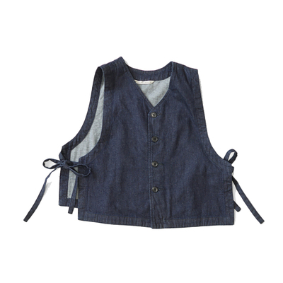 空鲸单排扣日系短款V领