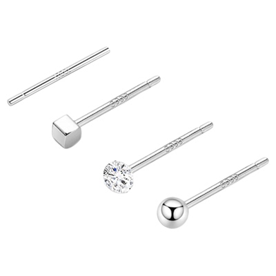 养耳洞999纯银女养耳洞耳钉爆款