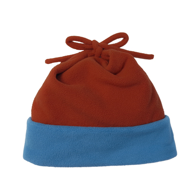 北欧配色可爱摇粒绒保暖蝴蝶结帽