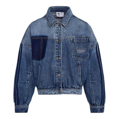 adidas阿迪达斯三叶草女子运动健身夹克外套KR5042