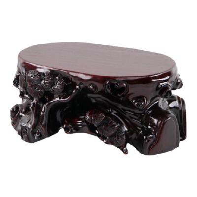 实木奇石底座长方摆件根雕泰山石