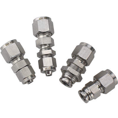 卡套转快插接头气管对接快拧隔板