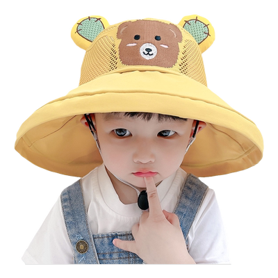 儿童薄款大檐遮阳帽宝宝春夏季