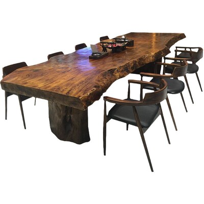 茶桌组合新中式办公室实木