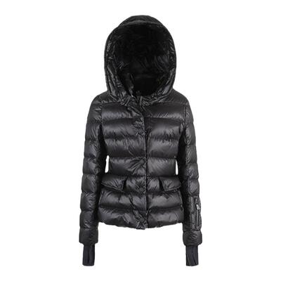 盟可睐女士修身版鹅绒连帽羽绒服