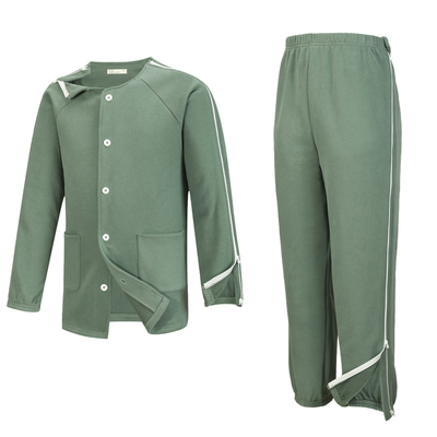 易穿脱病号服护理服骨折病人卧床瘫痪老人方便穿脱拉链式衣服裤子