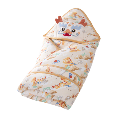 新生婴儿包被春秋冬季初生宝宝抱被纯棉加厚款产房包单0-6月用品