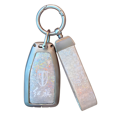适用于红旗系列钥匙套镭射金属壳