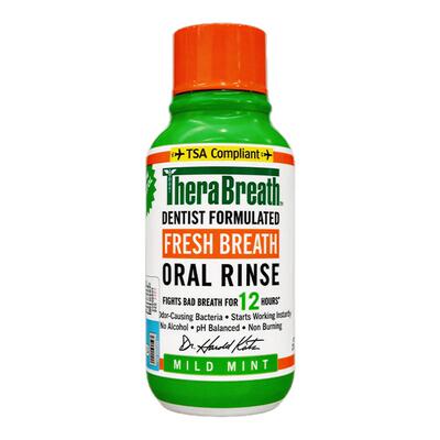 【天猫U先】therabreath凯斯博士温和薄荷漱口水旅行装88.7ml