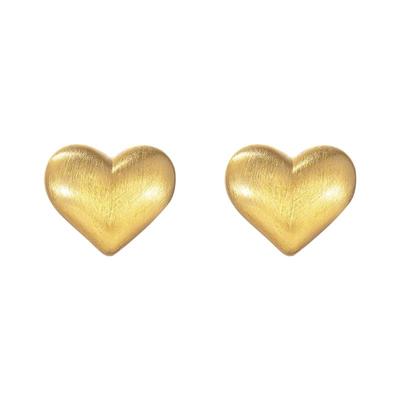 简约百搭银针心形耳环