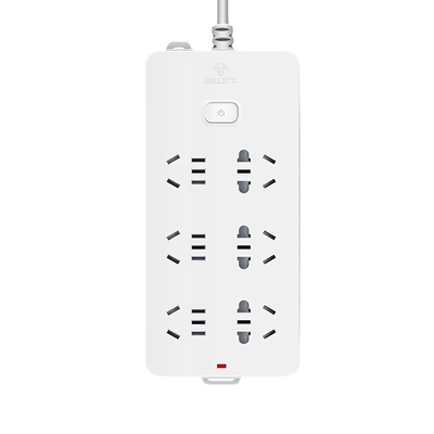 大间距家用插线板公牛六孔过载保