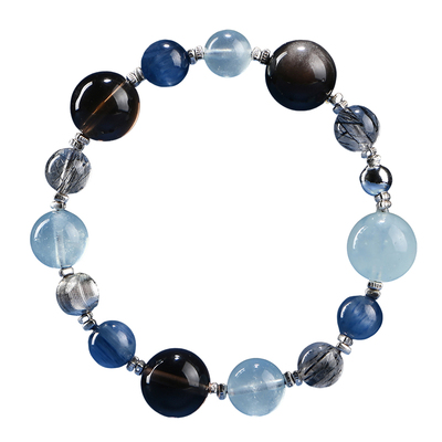 【喜水补水】五行天然水晶手串