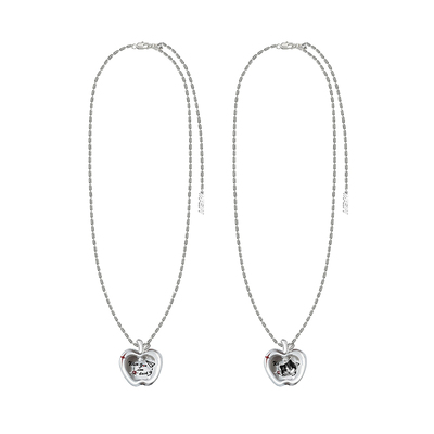 MASW麻秀原创简约涂鸦萌宠项链