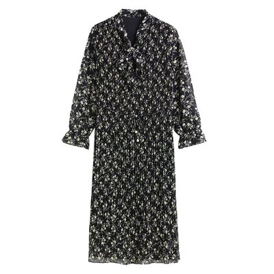 IVYKKI艾维中长款碎花连衣裙