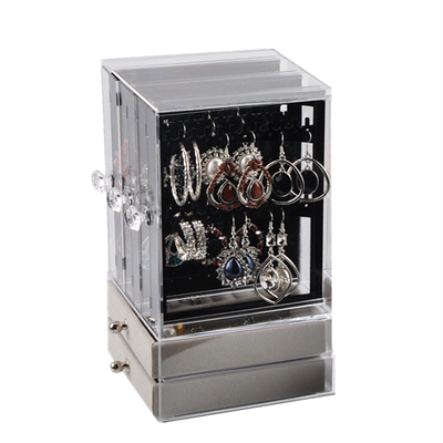 纳装水晶三层防尘珠宝柜首饰盒
