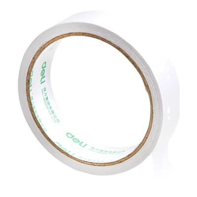 得力棉纸文具用品易撕双面胶带