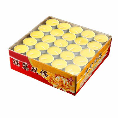 酥油灯植物4小时100粒供佛蜡烛