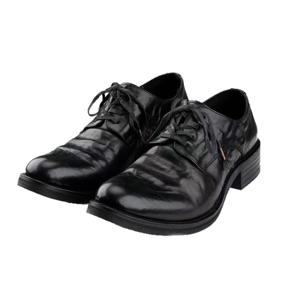 小众英伦风褶皱感德比鞋