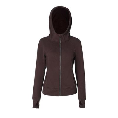 拉绒女士拉链连帽衫保暖外套