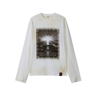 APRIORITY先验做旧灯塔长袖T恤