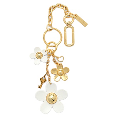 【新品】MARC JACOBS/莫杰 CHARM 金属小雏菊花朵设计包袋挂饰