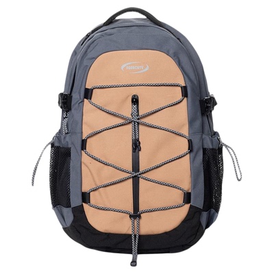 撞色多功能双肩包户外旅游背包