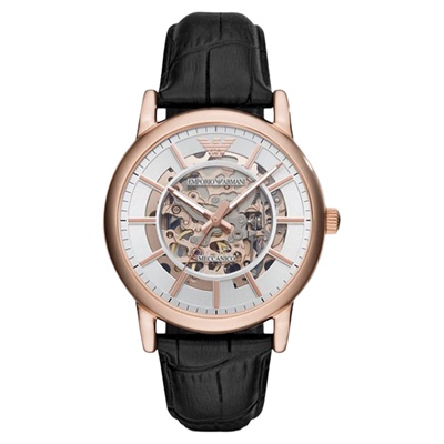 阿玛尼镂空机械手表AR60007