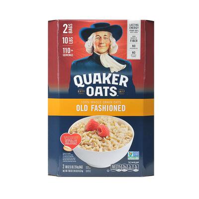 【自营】Quaker桂格燕麦片加拿大进口营养谷物早餐代餐2.58kg