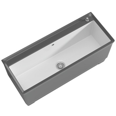 1米大号灰色阳台拖把池