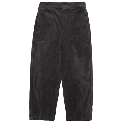 布景休闲裤女厚款冬季新品简约松紧腰设计宽松直筒裤子九分裤1369