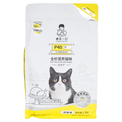 诚实一口P40PLUS猫粮高鲜肉配方