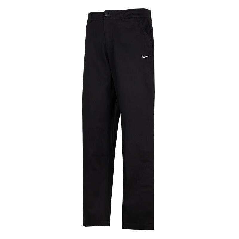 Nike耐克男子刺绣小勾训练斜纹布宽松工装休闲直筒运动长裤FD0406_虎窝淘