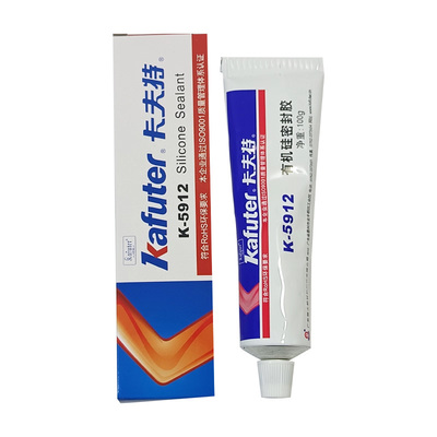 卡夫特k-5912黑色密封胶酮肟型RTV硅橡胶粘电子元器件半导体器件固定机械设备密封耐高温抗冲击防油防水胶水