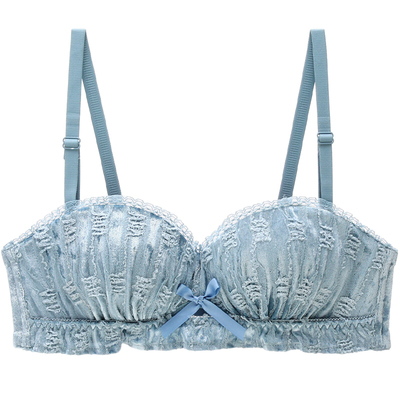 六只兔子小胸聚拢显大蕾丝文胸女