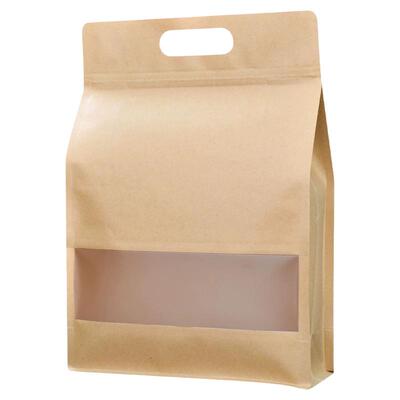 牛皮纸袋自封袋八边封自立袋