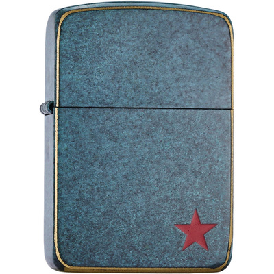 zippo正品打火机红五星