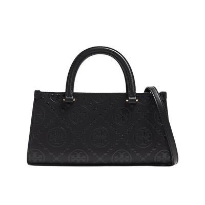 香港直邮TORY BURCH汤丽柏琦女款T Monogram品牌印花拉链开合