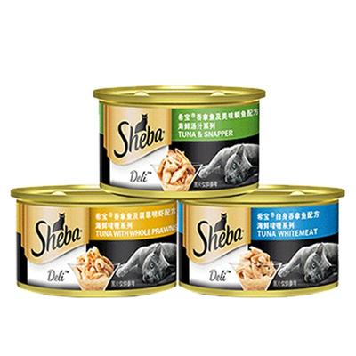 希宝sheba进口营养增肥猫罐头