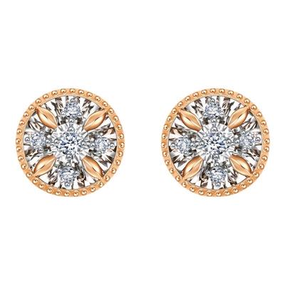 周生生炫幻18k金钻石耳饰