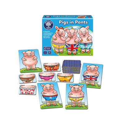 快慢狐英国Pigs in Pants穿着裤子的猪 儿童色彩匹配早教益智玩具