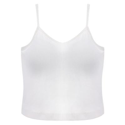 雅黛丽纯色吊带背心免穿文胸